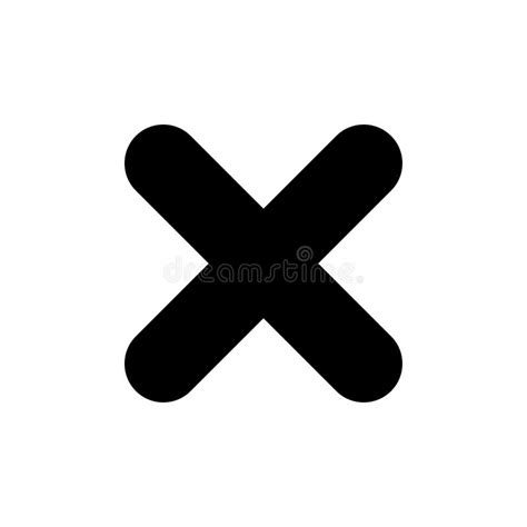 Close Icon Delete Icon Remove Cancel Exit Symbol Stock Vector
