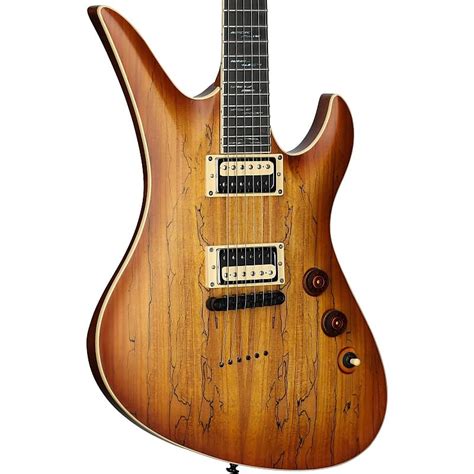 Schecter Avenger Exotic Electric Guitar Spalted Maple Reverb