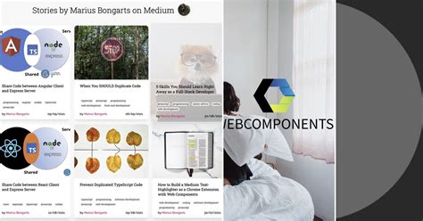 list coding web components curated by mickey medium
