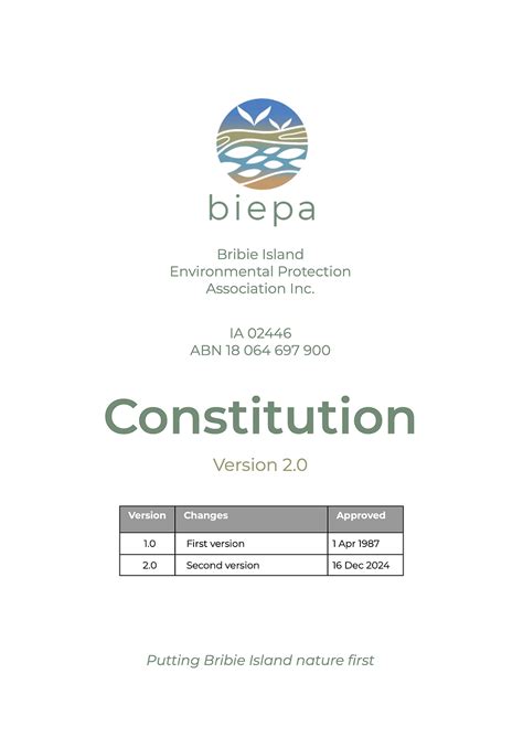 Updated Constitution Approved