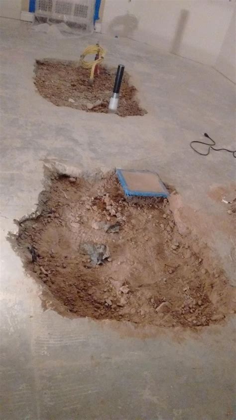 Patching Concrete Slab After Plumbing Work Concrete Stone Masonry DIY Chatroom Home