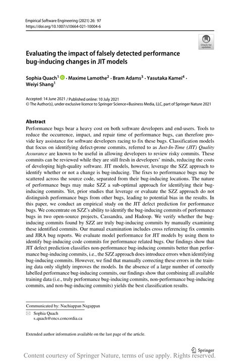 Evaluating The Impact Of Falsely Detected Performance Bug Inducing Changes In Jit Models