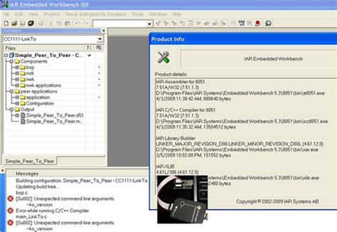Help Flashing Simpliciti To Cc1111 Using Iar Kickstart For The 8051 V751 Sub 1 Ghz Forum