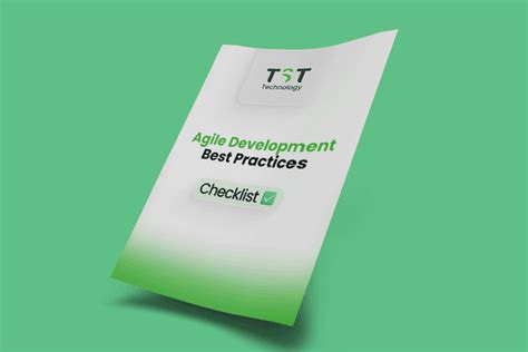 Agile Development Best Practices Checklist Tst Technology