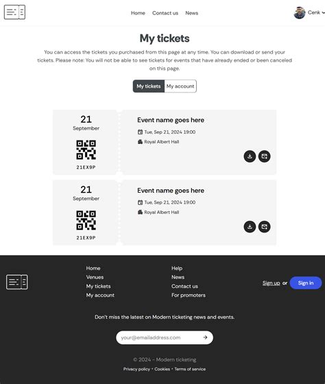 GitHub Cenksari React Ticketing Website Template A Fully Responsive Event Ticketing System