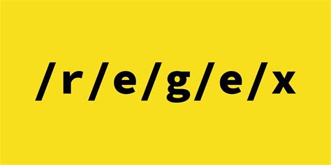 Illustration Pour Les Expressions Régulières Regex Ou Regexp Texte