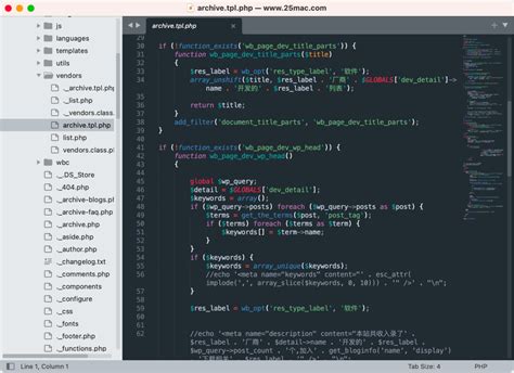 sublime text 4 mac版 4200 下载 免激活 文本编辑器 代码编辑高亮显示 25mac软件下载站