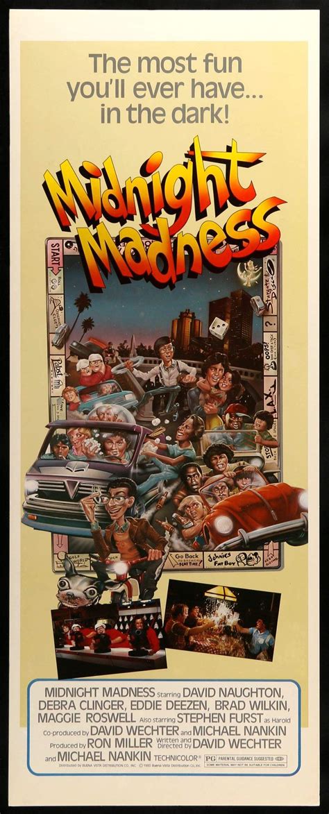 Midnight Madness 1980 Original Insert Movie Poster Original Film