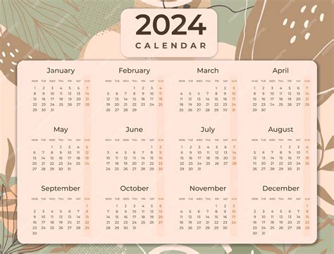 Calendario Anual 2024 Para Imprimir 58 Off