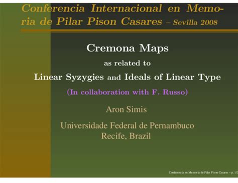 Pdf Linear Syzygies And Ideals Of Linear Type In Collaboration With