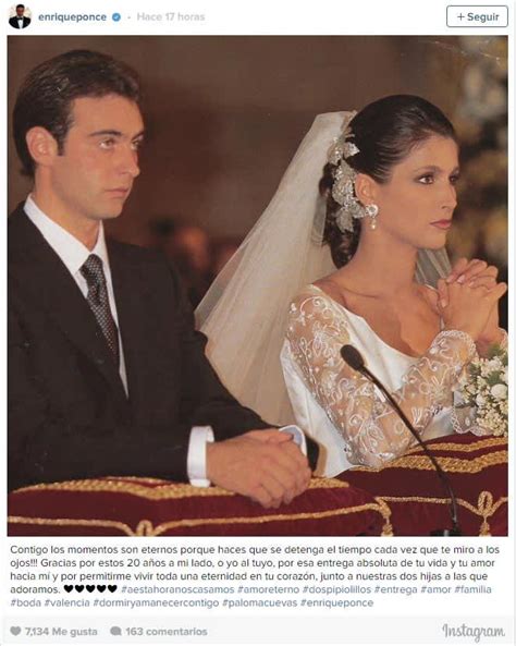 Enrique Ponces Romantic Message To His Wife Paloma Cuevas On The