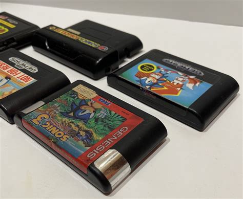 Mavin Sega Genesis Game Genie Sonic The Hedgehog 1 2 3 Sonic And Knuckles See Working
