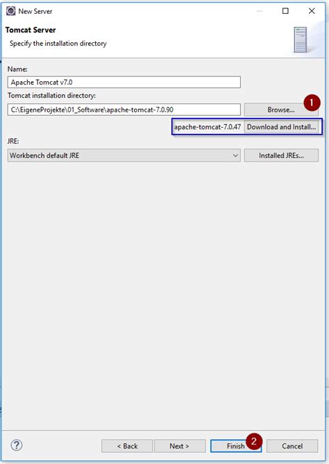 Erstellen Eines Javaserverfaces 22 Projektes Mit Eclipse And Apache