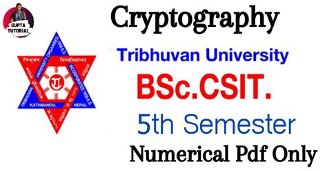 Cryptography Numerical Pdf Only