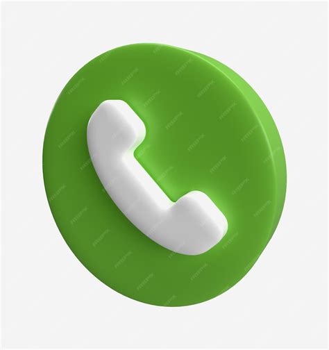 premium photo 3d render calling icon