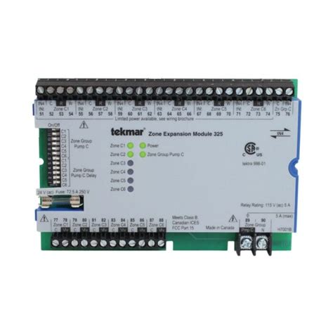 Tekmar 325 Tekmar 325 Tn4 Zone Expansion Module Six Zone Valves Af Supply