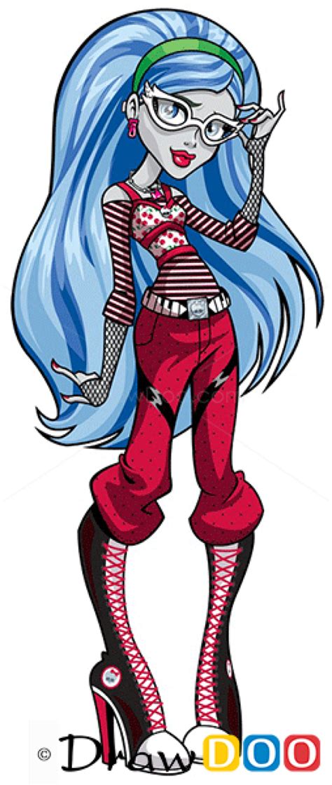 How to Draw Ghoulia Yelps, Monster High