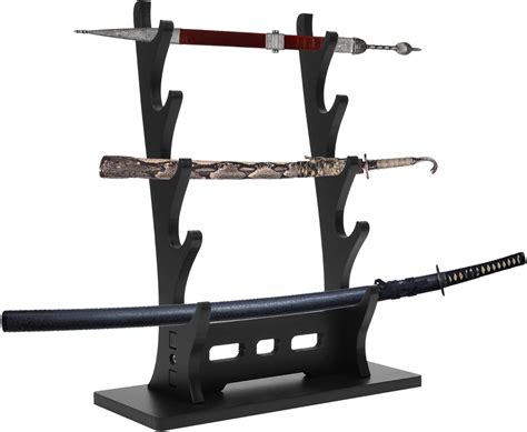 Huyear Sword Stand Display 5 Tierblack Katana Stand Tablesamurai Sword Holder