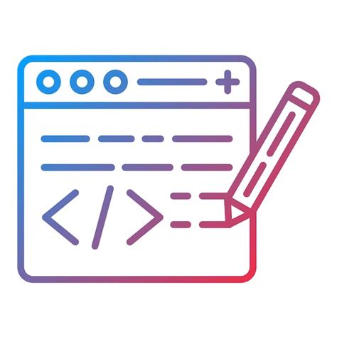 premium vector edit code icon vector image can be used for computer