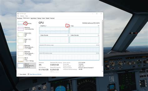 Extremely Low Performance With Low Usage Install Performance And Graphics Microsoft Flight