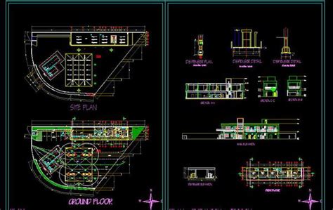 نقشه مجموعه های خدمات شهری و ایمنی ،آتش نشانی پکیج نقشه های اتوکد