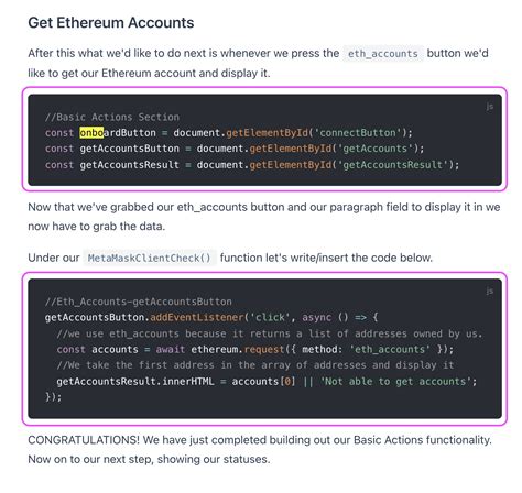 Update Create A Simple Dapp · Issue 332 · Metamaskmetamask Docs · Github