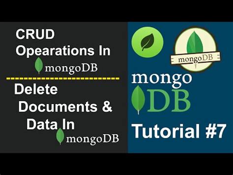 MongoDB Tutorial CRUD Operations Delete Documents And Data In MongoDB In Hindi In