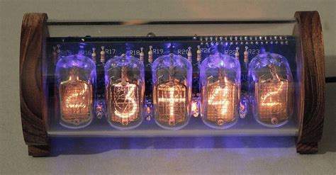 Tube Nixie Clock V DIY Kit With Perspex And Oak Case Etsy