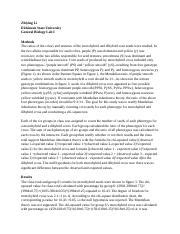 Mendelian Inheritance In Corn Lab Report Docx Zhiying Li Dickinson State University General