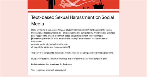 Awareness Of Text Based Sexual Harassment On Social Media Platforms R