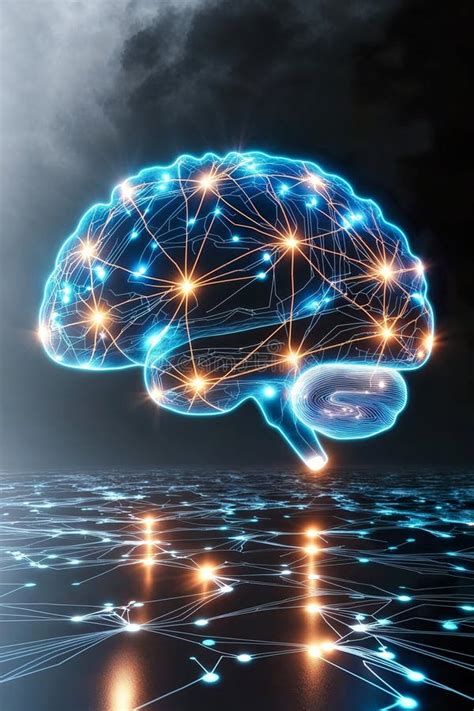 Futuristic Brain Interface Highlighting Neural Connectivity Brain Artificial Intelligence