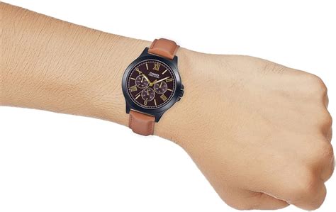Reloj Casio Hombre Cuero Mtp V300bl 5audf Caballero Luegopago