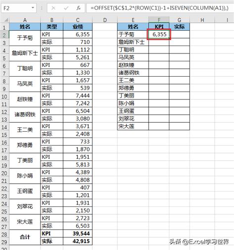 Excel 将奇、偶数行的数据分别提取成两列，貌似挺难的 正数办公
