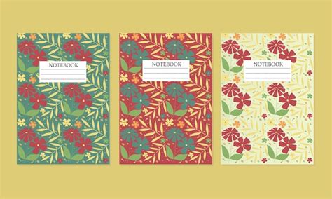 Premium Vector Book Cover Sets Beautiful Abstract And Floral Design