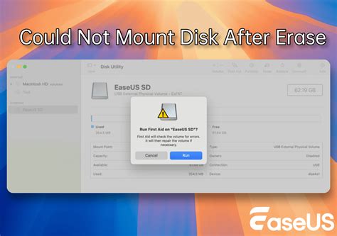 Could Not Mount Disk After Erase 4 Solutions Here