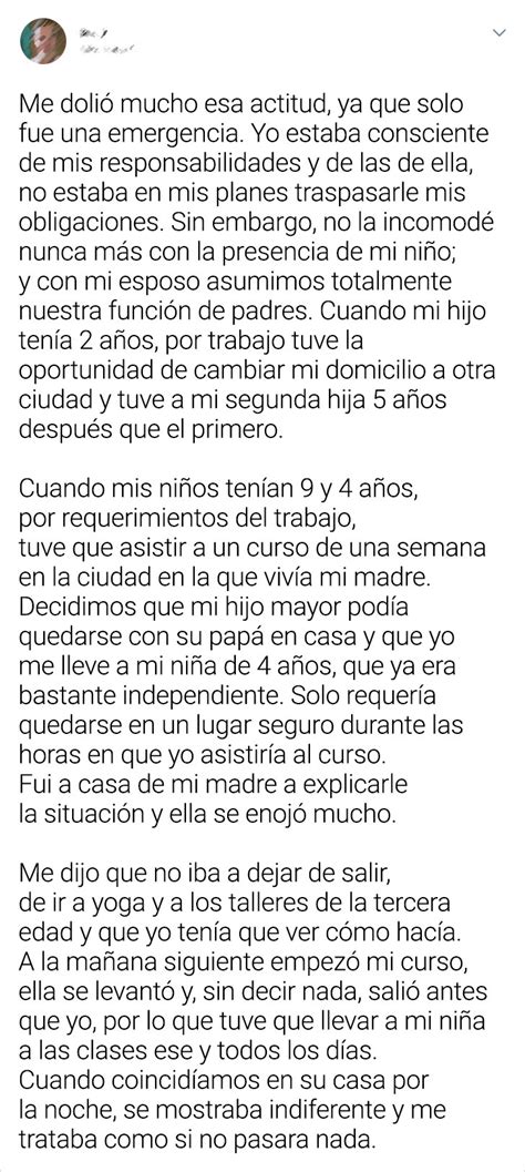 Mi mamá no cambió los pañales de mi hijo y ahora se niega a cuidarlo Genial