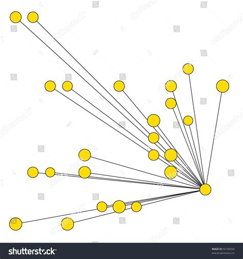Simple Graph Which Demonstrates Onetomany Relation Stock Vector Royalty Free 56100250
