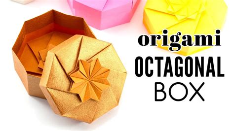 Origami Octagonal Box Tutorial Diy Paper Kawaii Youtube