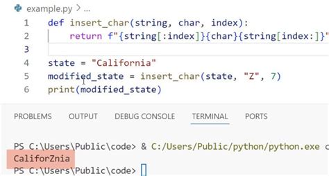 How To Insert A Character Into A String At A Specific Index In Python