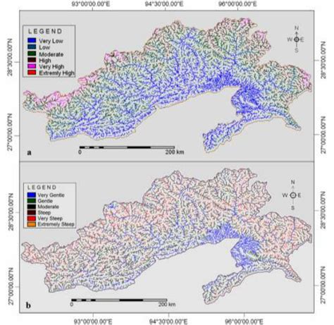 A Stream Elevation And Stream Length B Stream Gradient And Stream