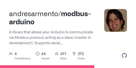 Github Andresarmentomodbus Arduino A Library That Allows Your Arduino To Communicate Via