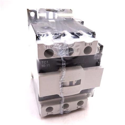 Contactor Tc1d5011n7 Intertek Ac 3 50a 22kw 415vac 50 60hz 3p 1nc 1no Aux New Axxa Motor