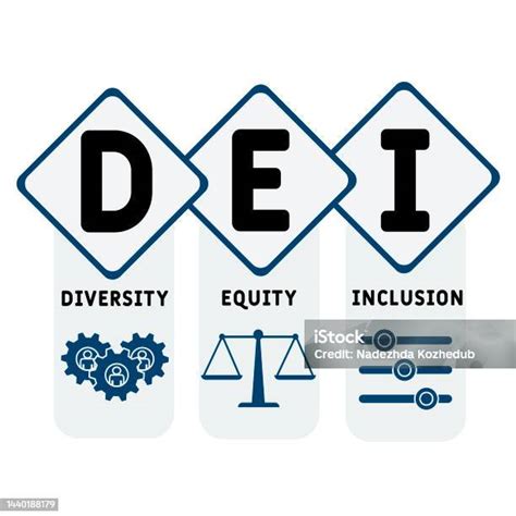 Dei 다양성 형평성 포용성 약어 공동체에 대한 스톡 벡터 아트 및 기타 이미지 공동체 교육 다양성 Istock