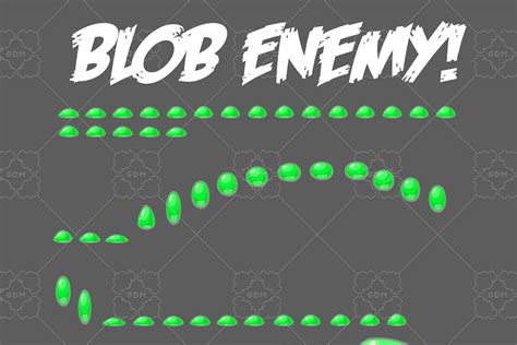 Blob Enemy Custom Designed Graphics ~ Creative Market