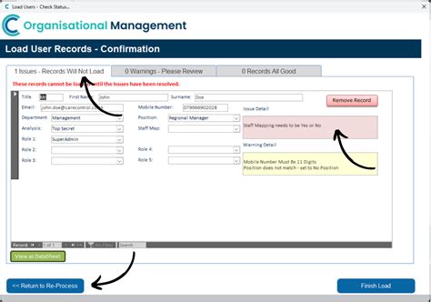 om bulk add user records care control learning hub