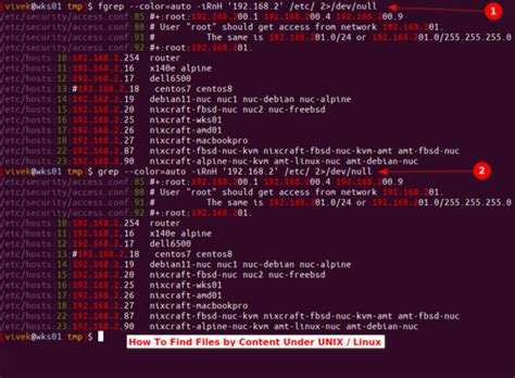 How To Find Files By Content Under UNIX Linux NixCraft