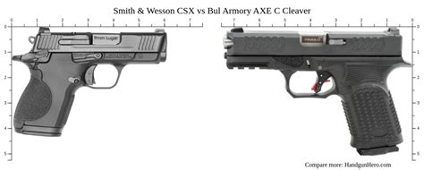 Smith And Wesson Csx Vs Bul Armory Axe C Cleaver Size Comparison