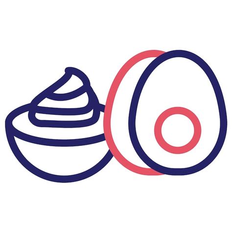 Premium Vector Deviled Eggs Vector Icon Illustration Of World Cuisine