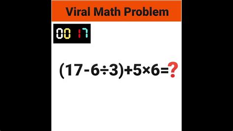 Mental Math Pemdas Viral Math Problem Simple Math Iq Test Youtube