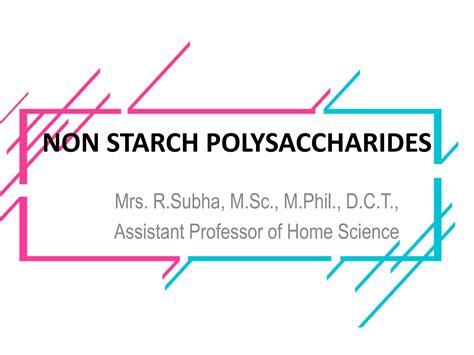 Non Starch Polysaccharides Ppt